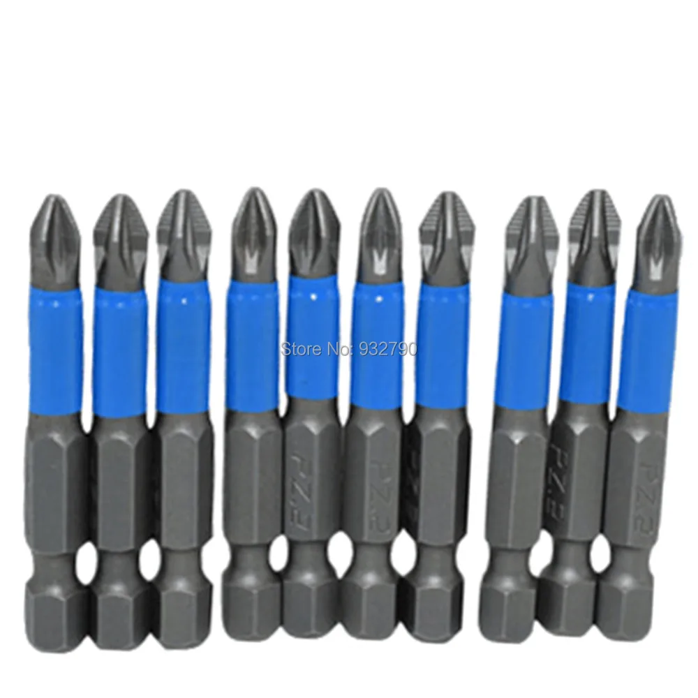 10pcs 50mm Pozidriv Screwdriver Bit Pz1 Pz2 Pozi Screw Driver Bits ...