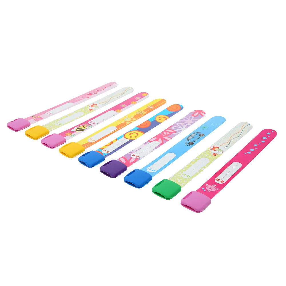 Nova pulseira de segurança para sos id, pulseira infantil reutilizável ...