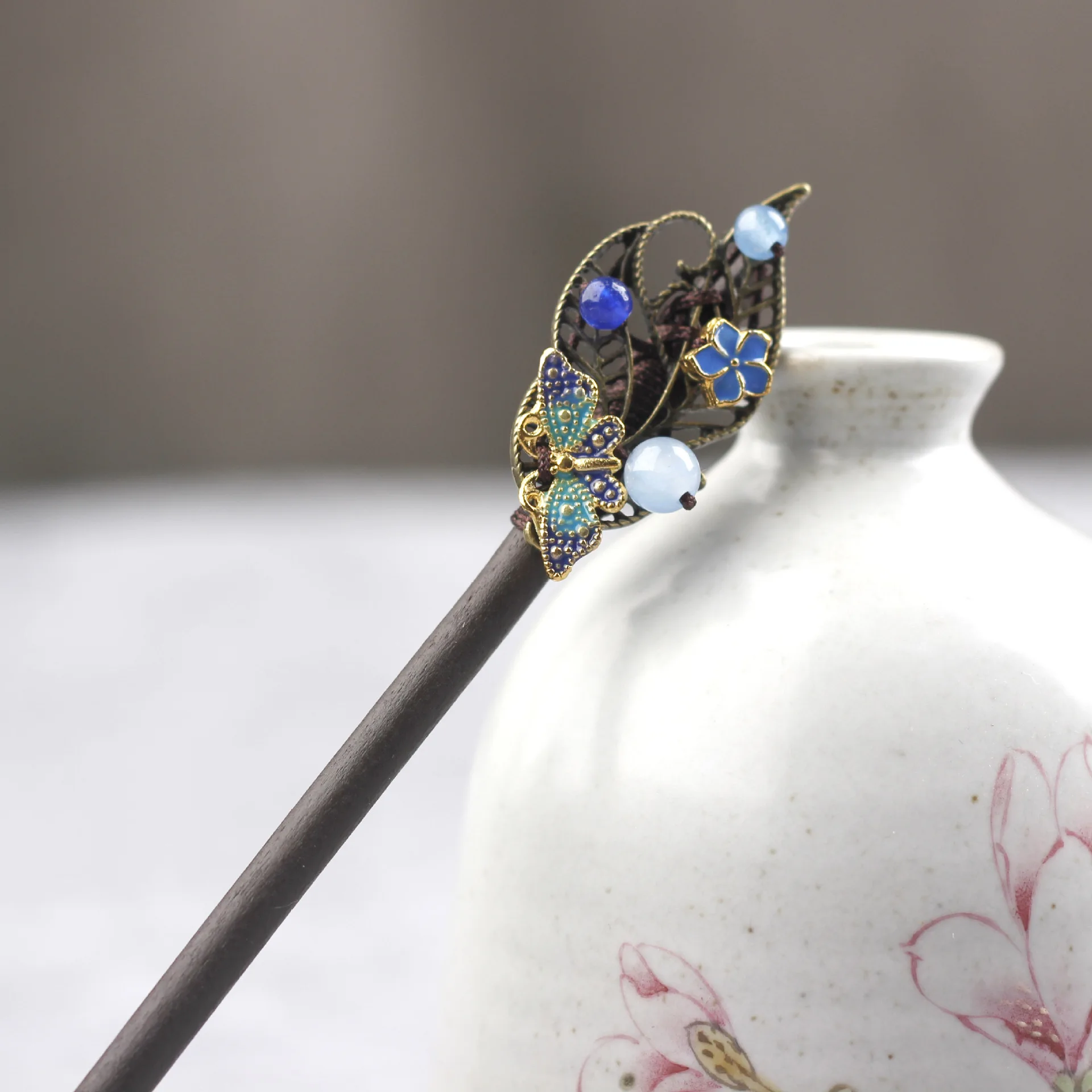 BYSPT Charm Women's Pin Flower Crystal Dangle Tassel Beads Dangle ...