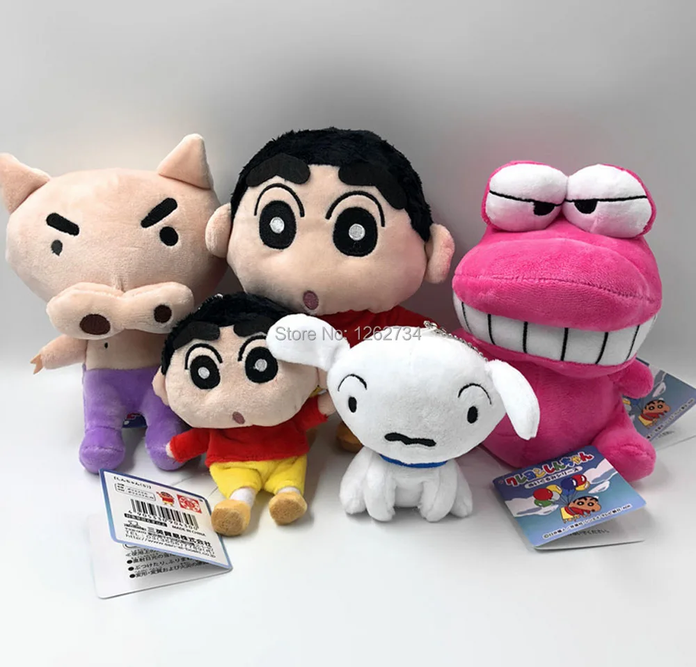 Free Shipping EMS 100/Lot 4 Styles Crayon Shin-Chan 10CM Pendants Soft ...