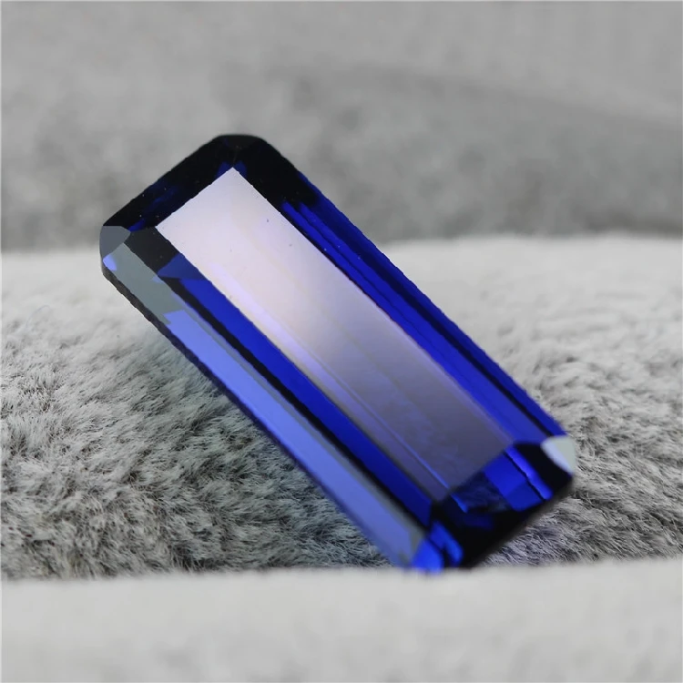 Hot Octagon Rectangle Shape Step Cut Blue Stone Beads Unique Stone ...
