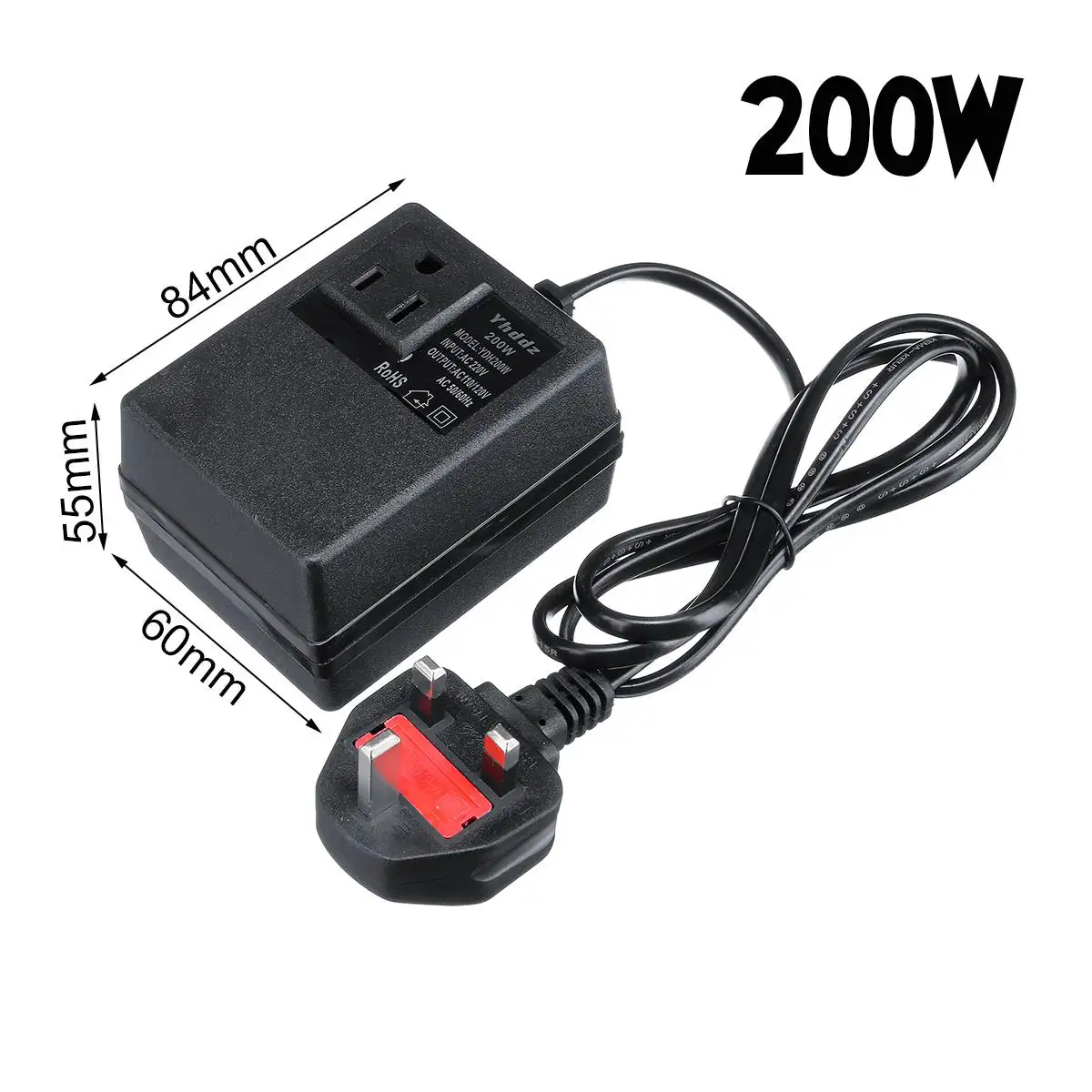 200W/300W Voltage Converter Transformer 220V To 110V AC Step Down ...