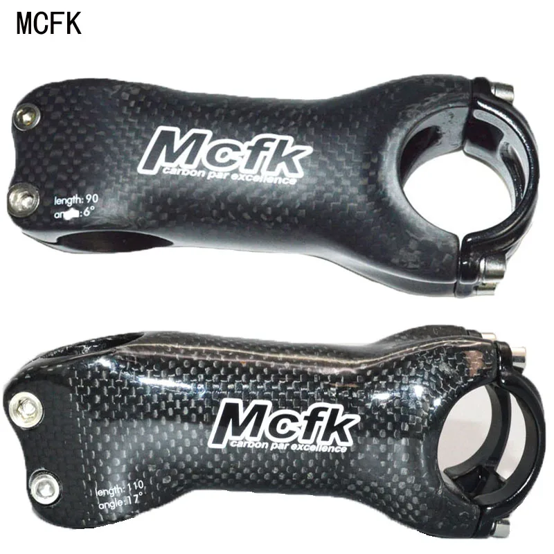 MCFK Full 3K Carbon Fiber Road Mountain Bicycle Stems Cycling Parts MTB ...