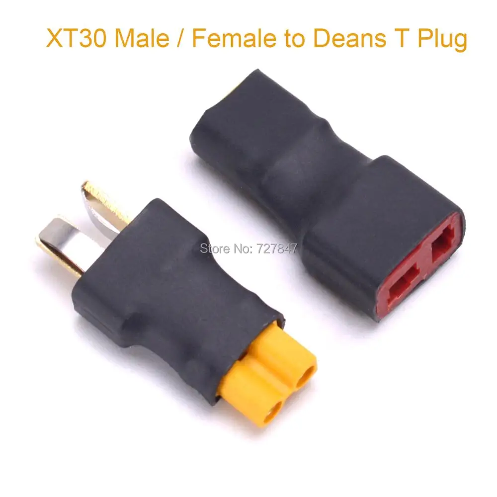 XT30 Male / Female to Deans Connector T Plug Male / Female Conversion ...
