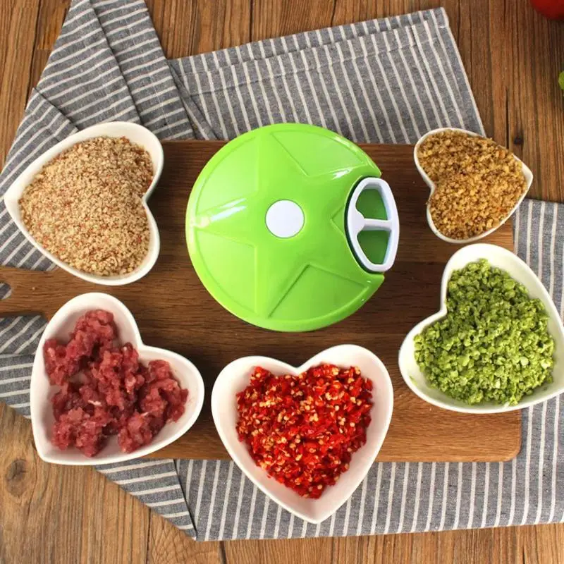 Manual Food Chopper Pull String Vegetable Chopper Fruits Nuts Onions ...