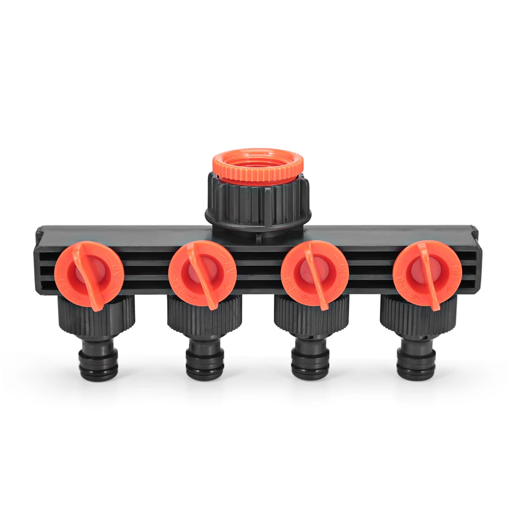 4-way Garden Hose Pipe Splitter Drip Irrigation Watering Connector ...