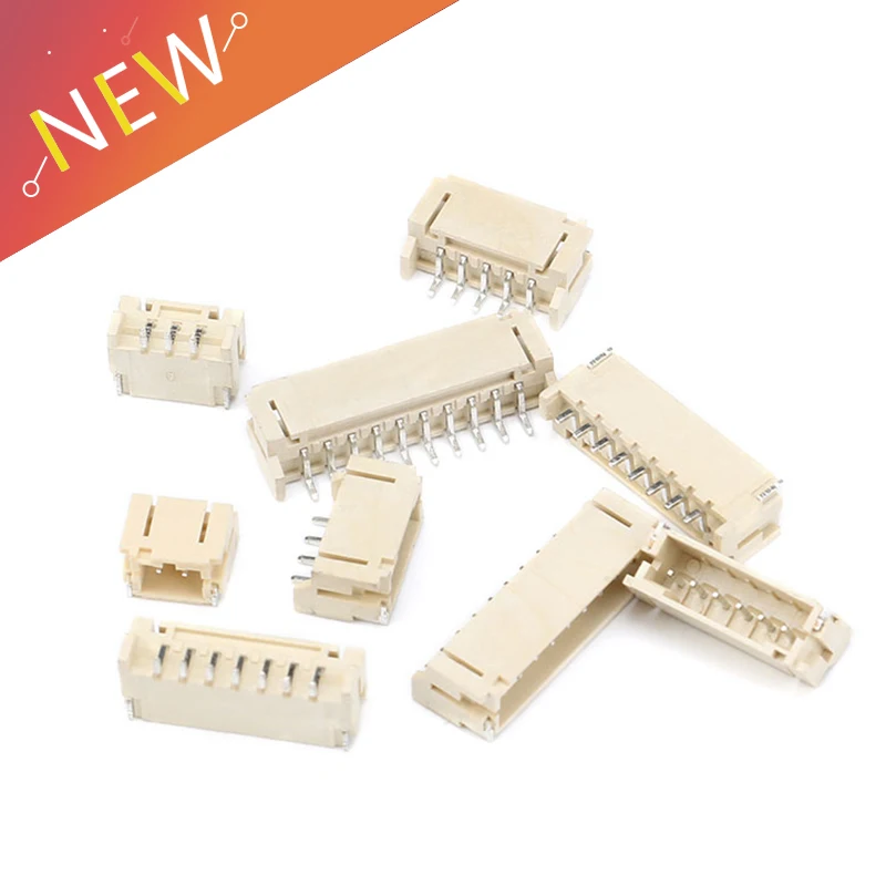 50PCS 2mm Horizontal Socket 2mm Pitch Patch Plug Connector SMT SMD PH2 ...