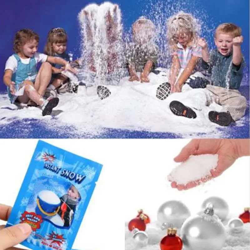 Nieve Artificial mágica, decoraciones absorbentes y esponjosas para ...