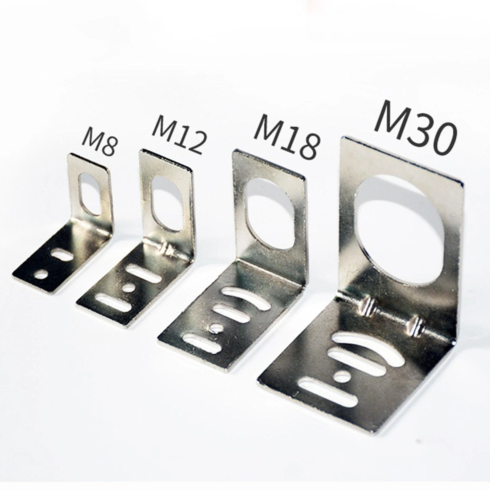 L Shaped Bracket Mount For M8/M12/M18/M30 Proximity Sensors Switch ...