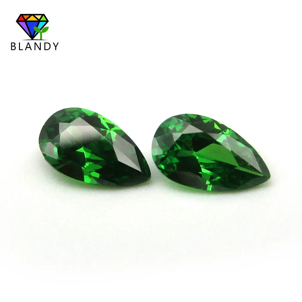 5A-Grade-2x3-10x14mm-Pear-Cut-CZ-Stone-Synthetic-Gems-Loose-Pear-shape ...