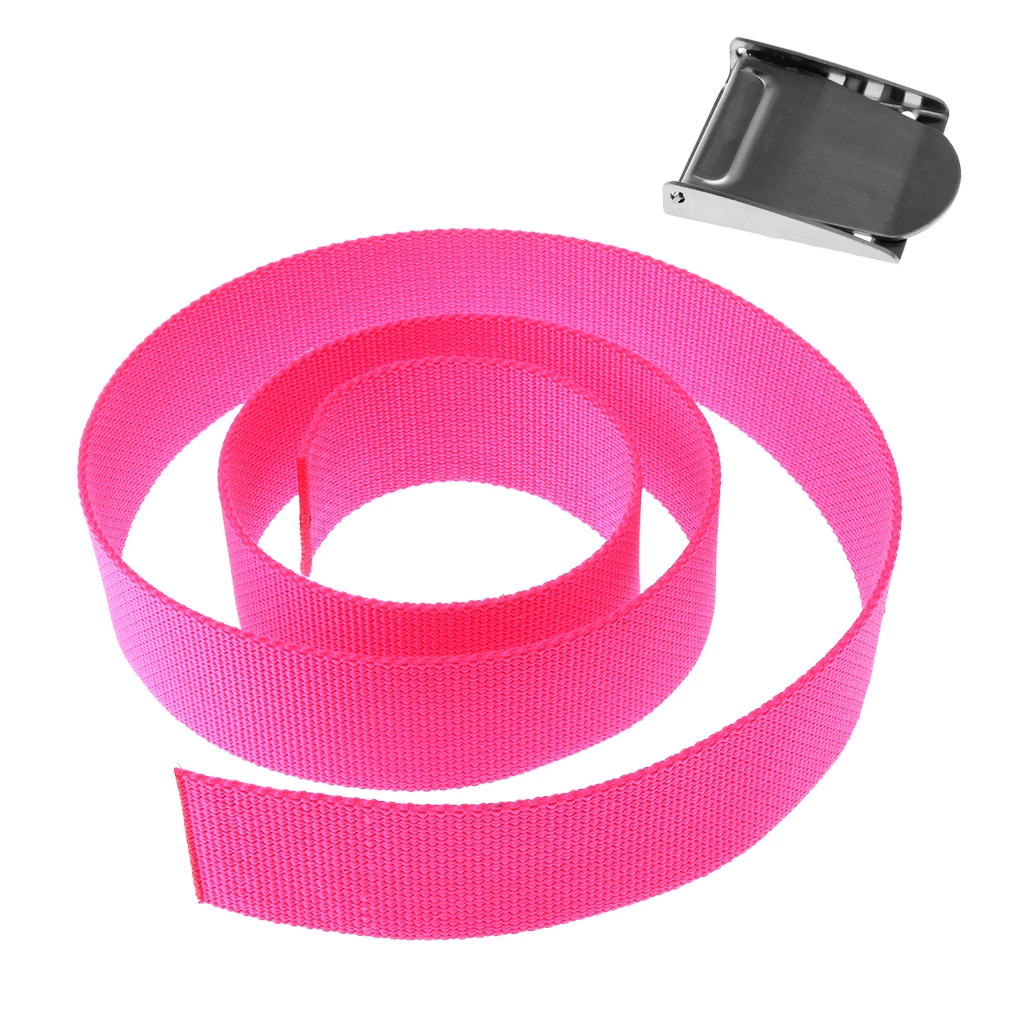 Pink-5cm-1-5m-Scuba-Diving-Weight-Belt-Webbing-with-Stainless-Steel ...