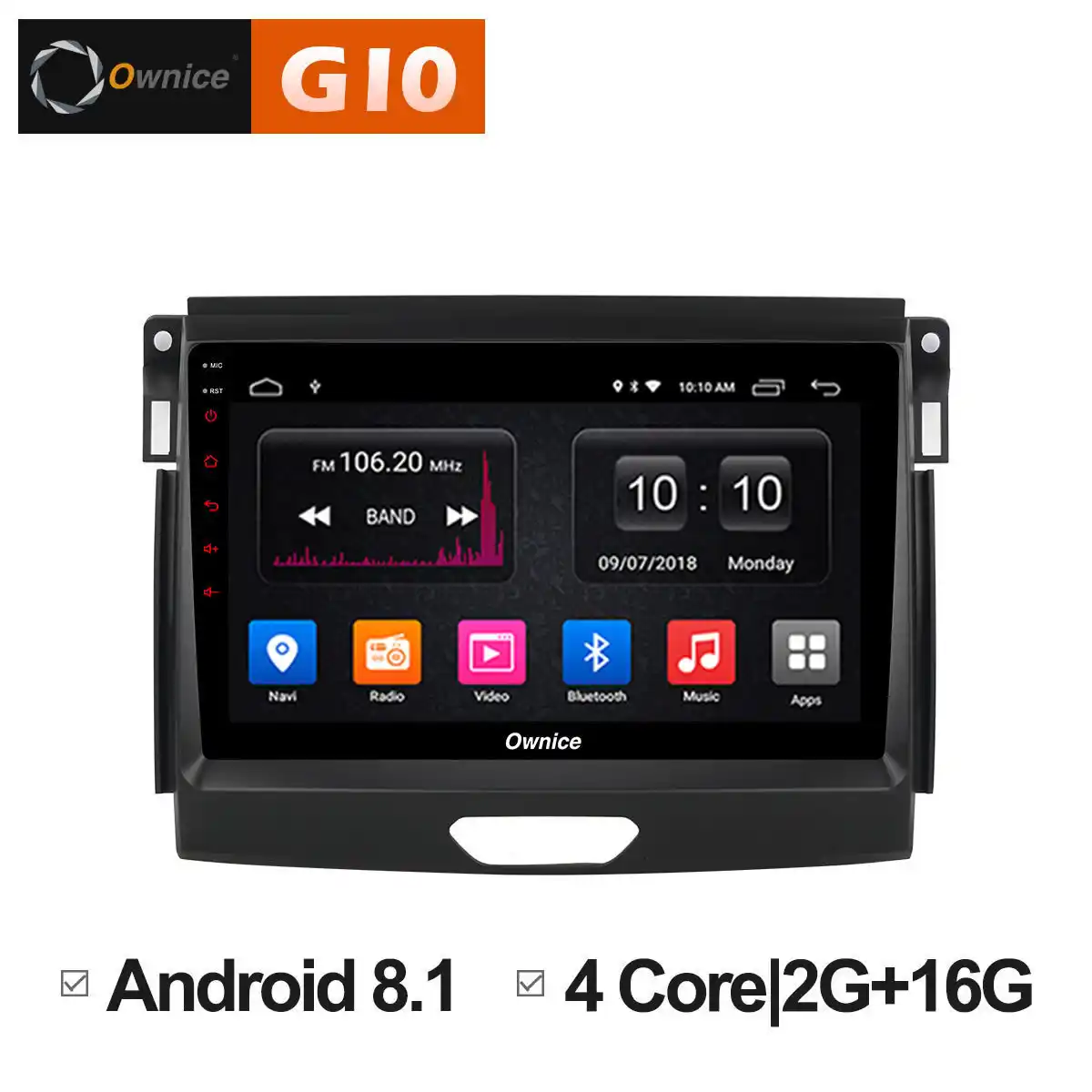 For Ford Ranger Raptor 2016 2017 2018 2019 Vehicle DVD 2 Din GPS ...