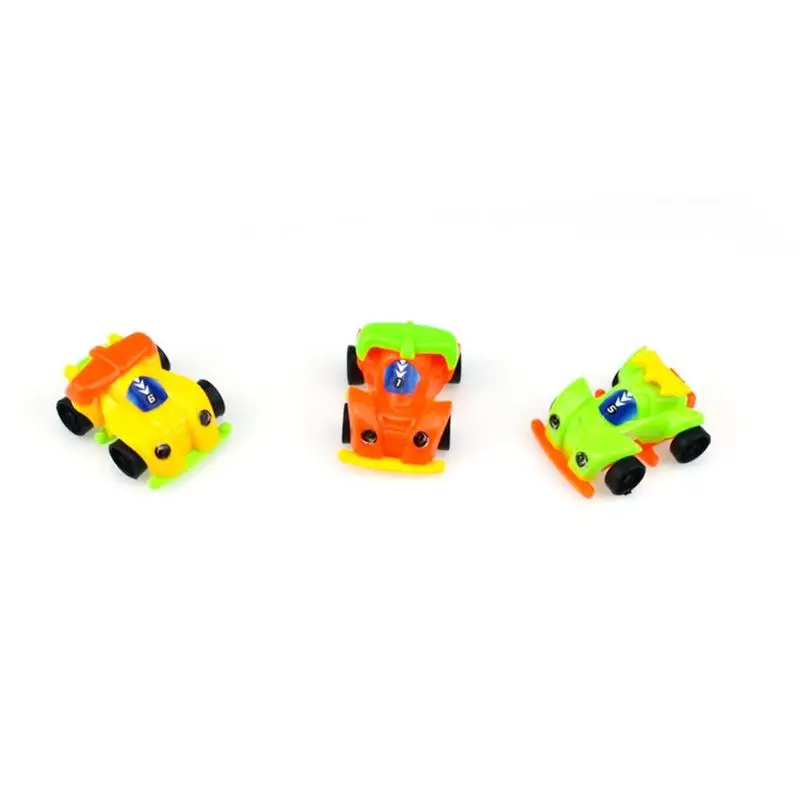 DIY Assembled Cartoon Four-Wheel Drive Car Capsule Toy Kids Educational ...