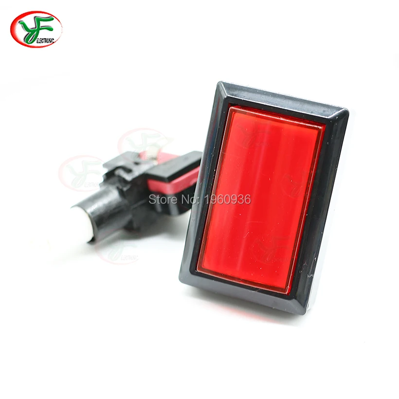 12pcs 33*50mm Illuminated Arcade Push Button 12v LED Light Switch With ...