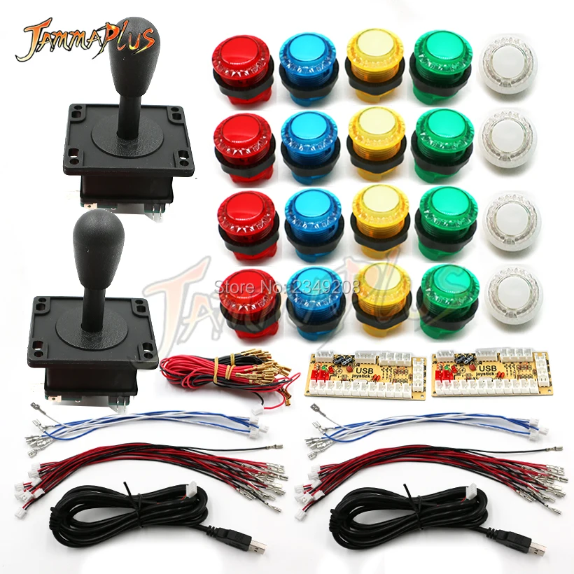 Kit de Joystick LED HAPP, controlador de Joystick Arcade sin retardo ...
