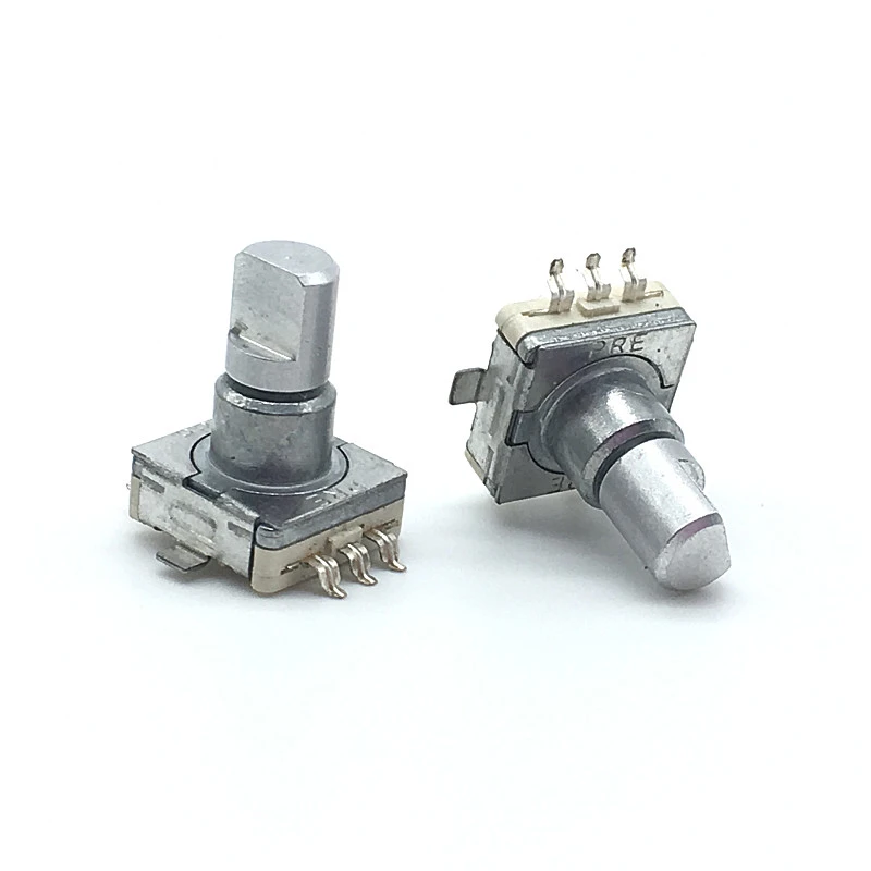 5pcs EC11 Rotary Encoder Switch With Push Button Switch 30 Position 5pin SMD Type Handle Length ...