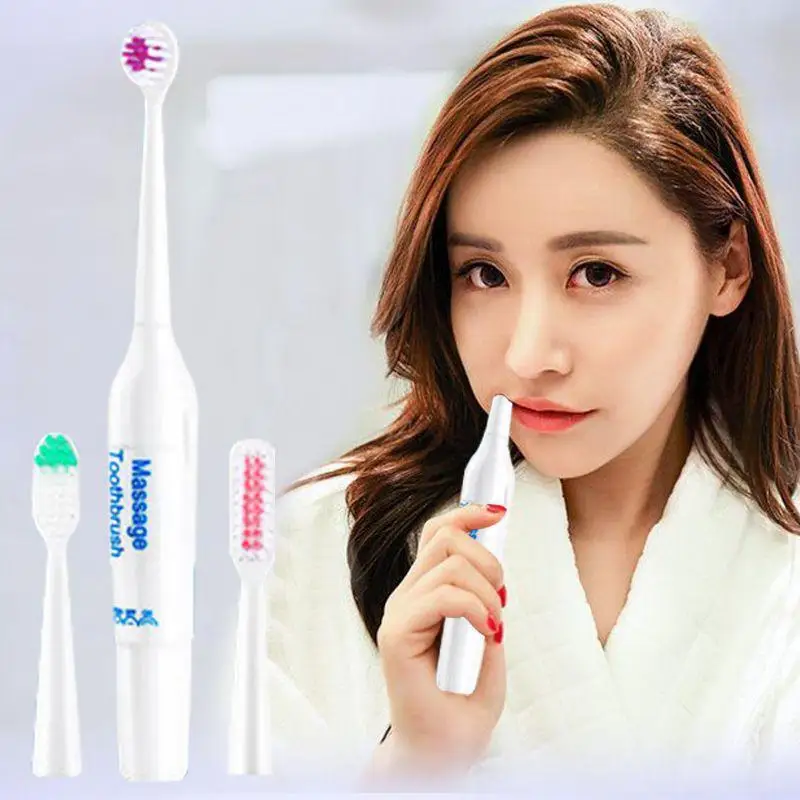 Electric Sonic Massage Toothbrush Ultrasonic Wave Professional Care ...