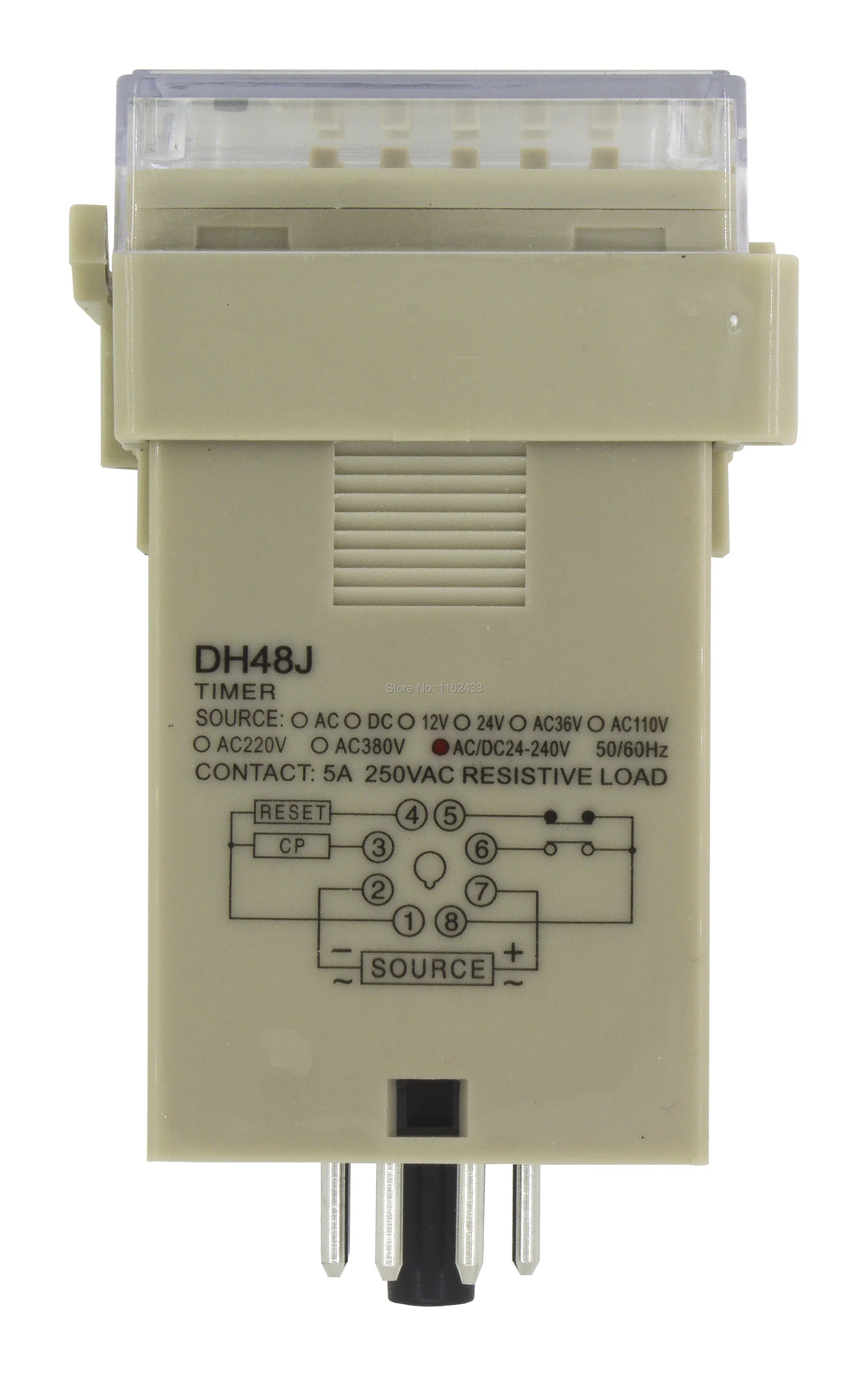 DH48J-8 8 pin contact signal input digital counter relay DH48J series ...
