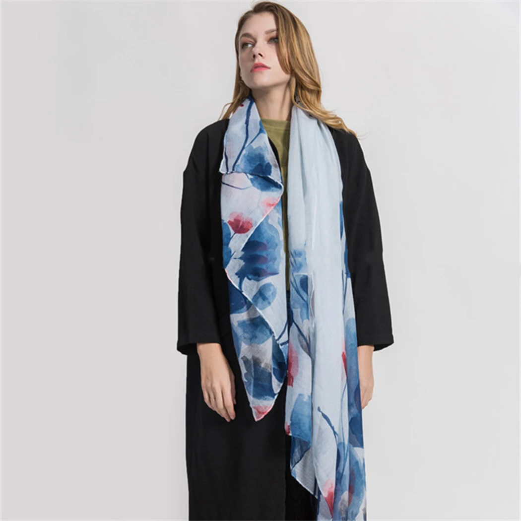 1PC Women Elegant Shawl Scarves Lady Chiffon Neck Scarf Musical Note ...