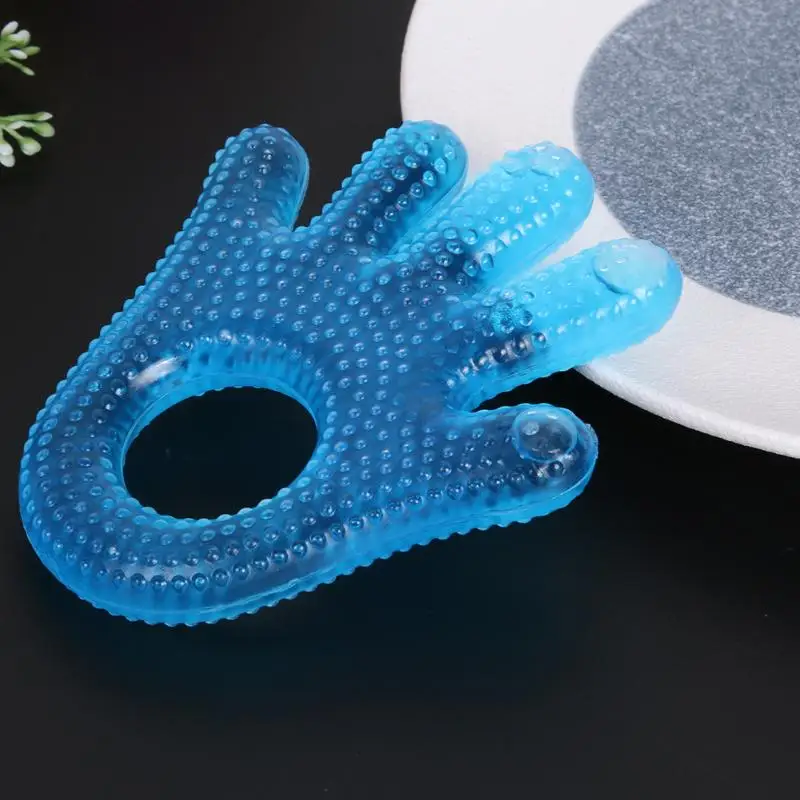 Silicone Teethers Water Filled Plam Shape Kids Teether Safety Children ...