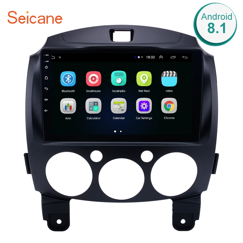 Seicane rádio automotivo com gps, android 8.1, 2din, 9 polegadas, para ...