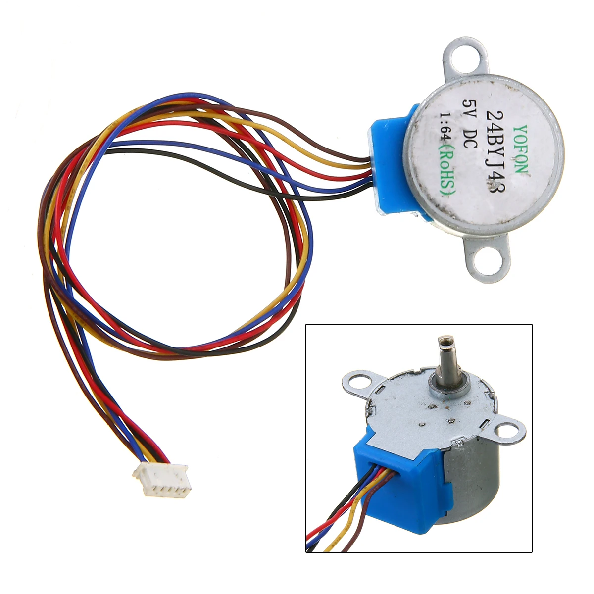 New 24BYJ48 DC5V Gear Stepper Motor 4-Phase 5-Wire Micro Reduction Step ...