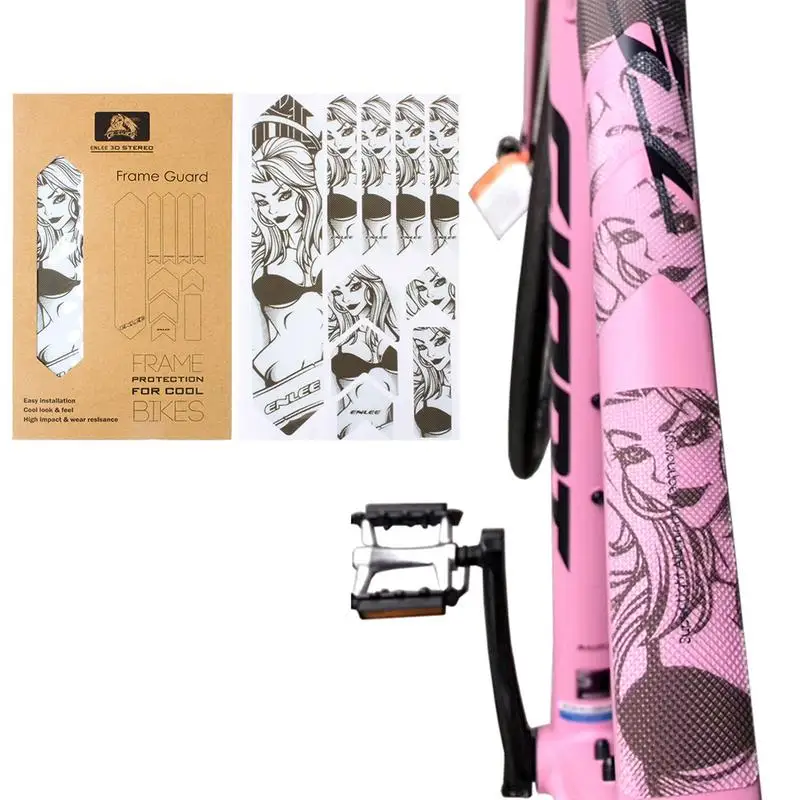 3D Mountain Bike Frame Guard Protection Stickers Road Car Thick Film ...