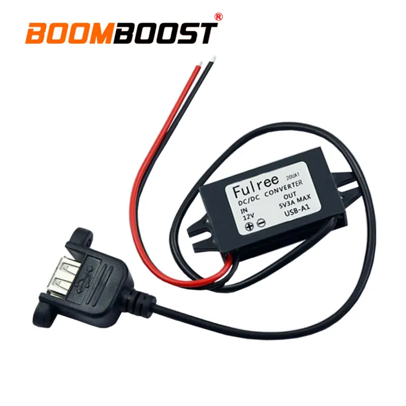 3a Dc 12v To 5v Converter Module 15w Usb Output Power Adapter Single ...