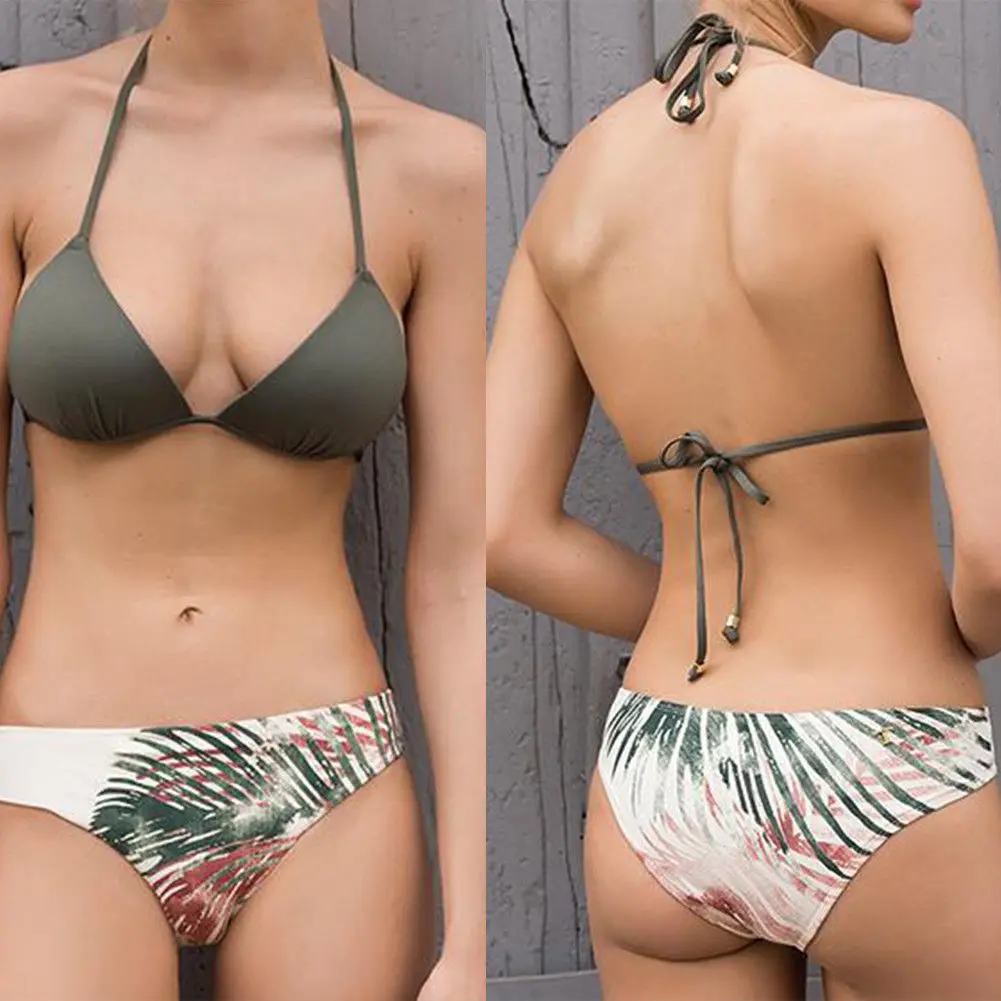 Sexy New Arrivals 2pcs Womens Bikini Set Bandage Push Up Padded