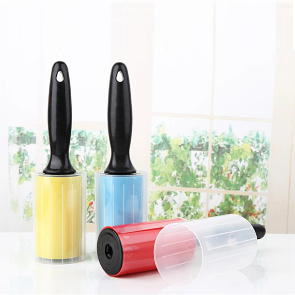 Reusable-Sticky-Roller-For-Cleaning-Clothes-Cat-Dog-Hair-Clean-Brush ...