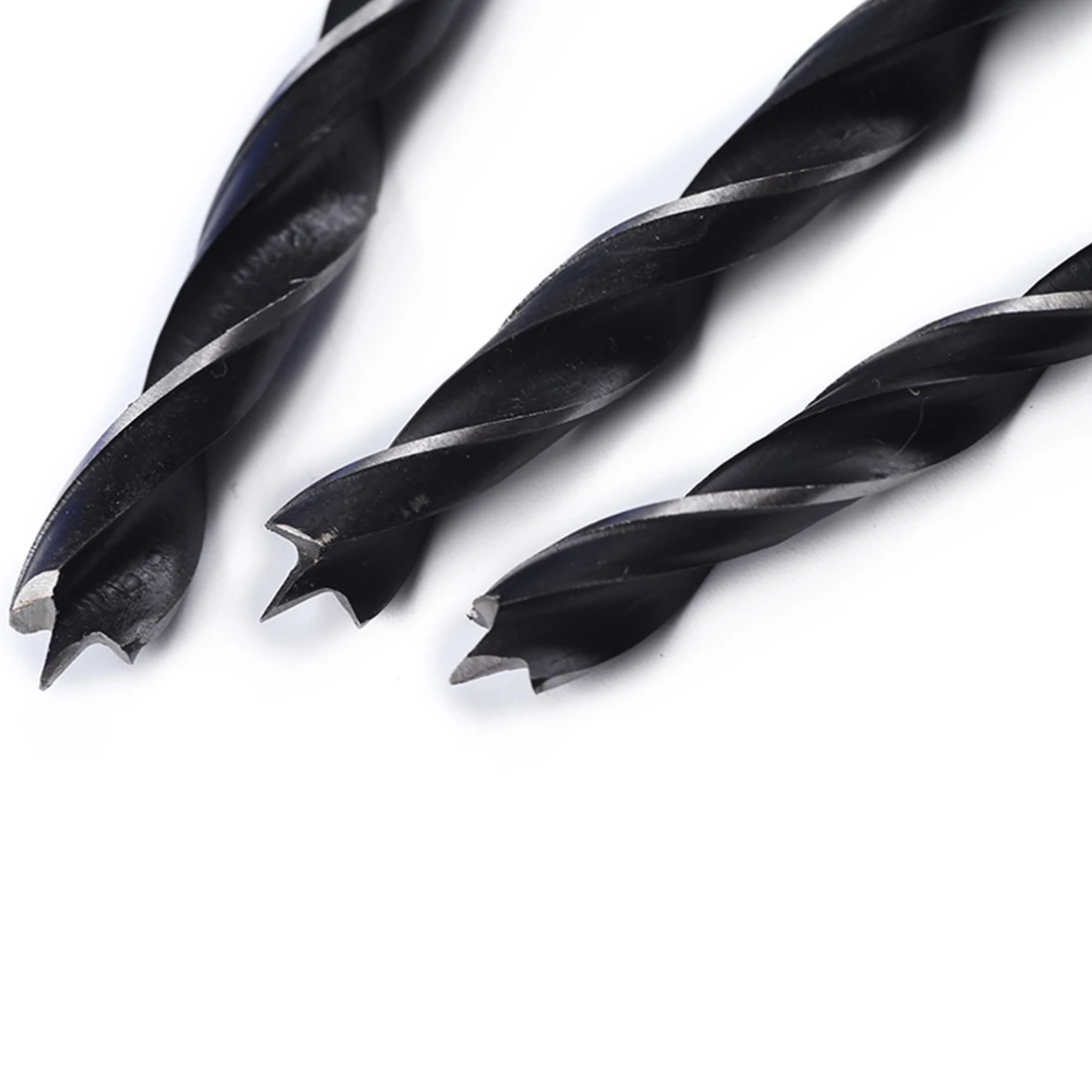 5pcs Round Handle HSS Point Wood Drill Bit Woodworking Drill Perforator ...