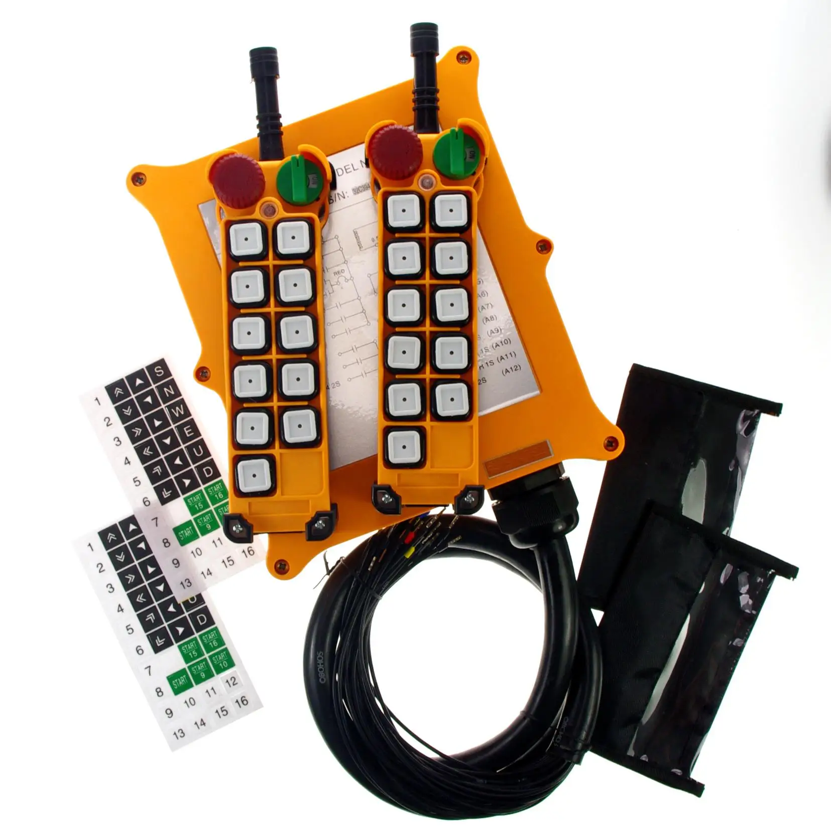 12V-415V-10-Channels-2-Speed-2-Transmitters-Control-Hoist-Crane-Remote ...