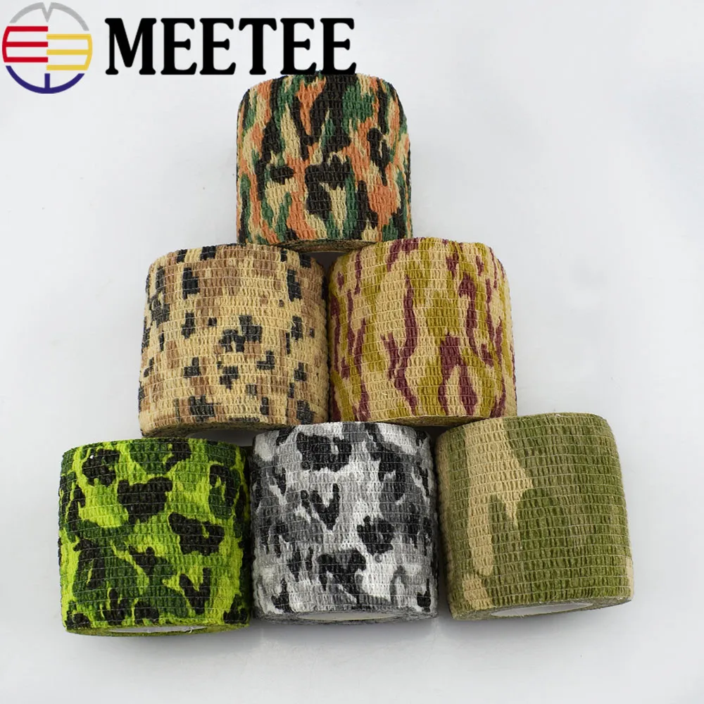 5*220cm Elastic Stealth Tape Hunting Military Camouflage Tape Gun Rifle ...