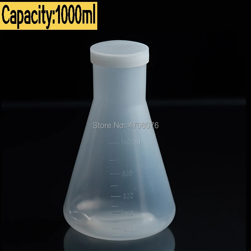PP graduated conical flask Erlenmeyer flask with scale mark Triangle ...