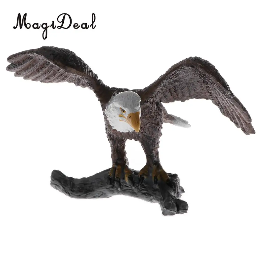 Flying Bald Eagle Animals Figure Toys Realistic Wild Forest Creatures ...
