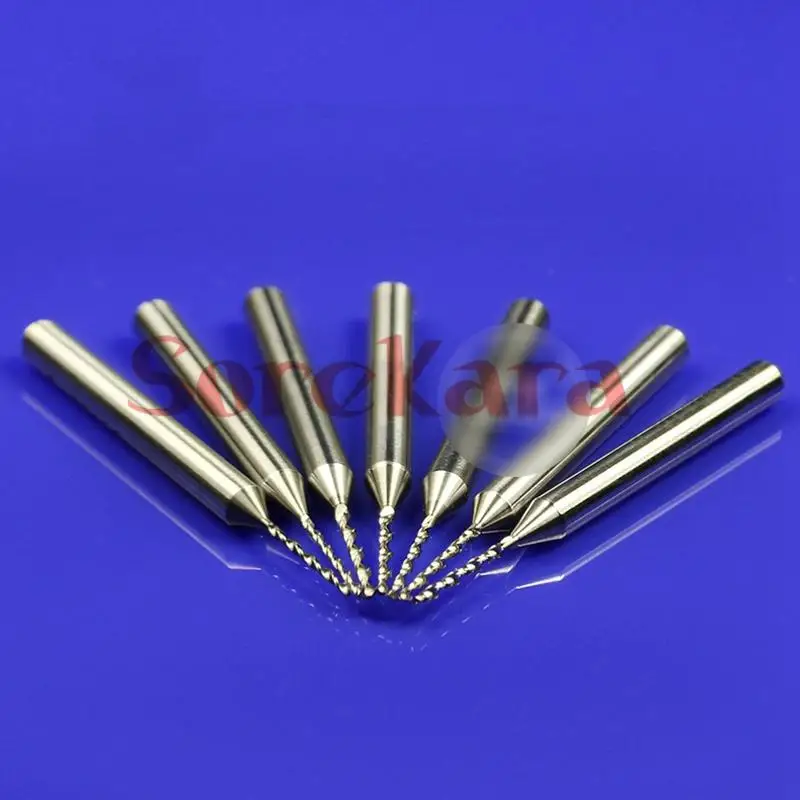 Edge Diameter 0.2mm To 2.5mm Carbide Drill Bits Micro Engraving Cnc Pcb ...