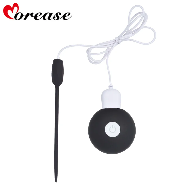 Morease 1pc 20 Speeds Usb Penis Plug Vibrator Male Masturbator Sex Toys