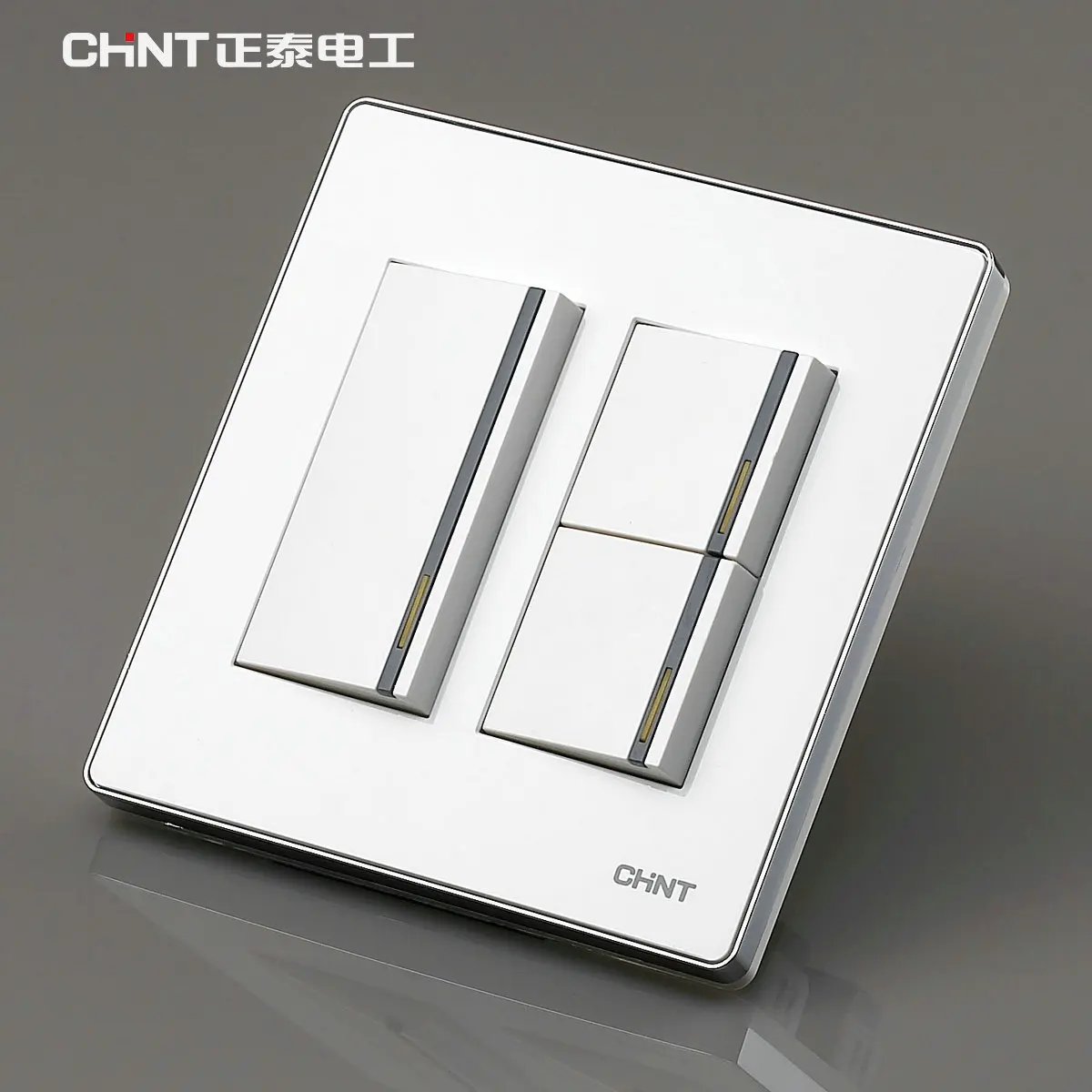 CHINT Wall Switch 120 Type NEW9E Series Three Gang Two Way Switches For ...