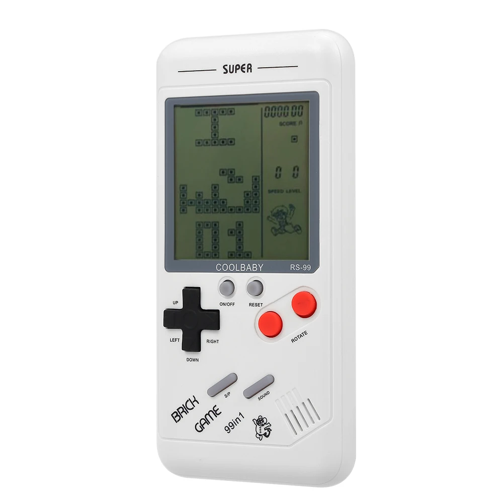 RS 99 Classic Console Tetris Block Puzzle Games Handheld Game Machine ...