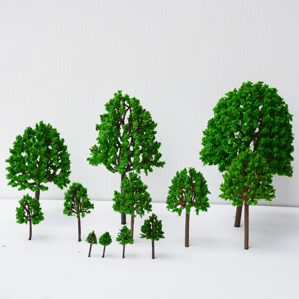 50pcs Artificial Tree Model Mini Simulation Tree Miniature Diorama