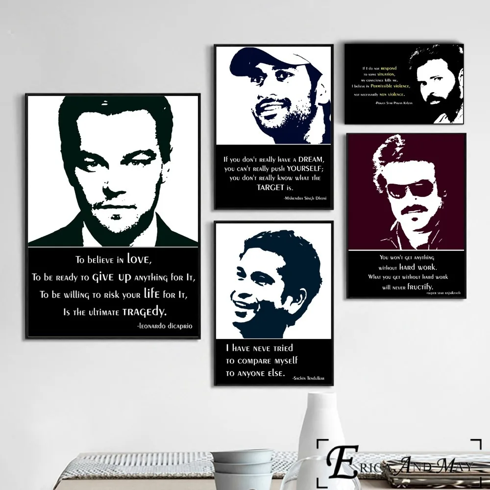 Famous Person Motivation Quote Canvas Painting Posters And Prints For ...