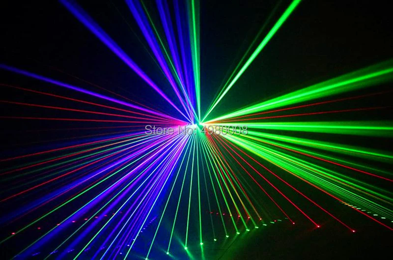 DMX512 Control Stage Laser Lighting RGB Scanner Projector Colorful ...