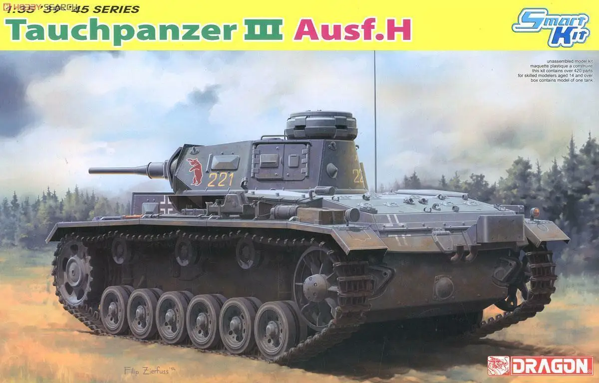 Dragon 6775 1/35 Tauchpanzer Iii Ausf. H Model kit|Model Building Kits ...