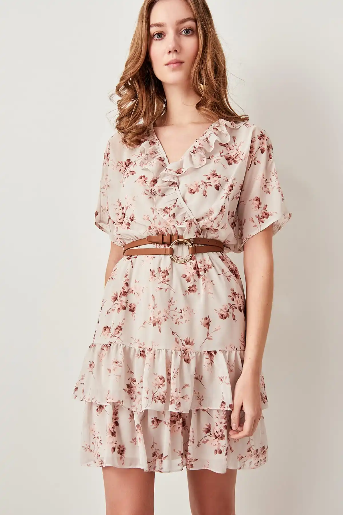 Trendyol Floral Patterned Dress TWOSS19XO0029-in Dresses from Women's ...