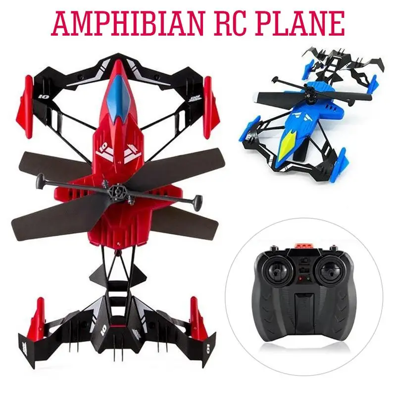 Mini 2.4G RC Drone Toy Amphibian RC Plane Outdoor Activities Anti Crash ...