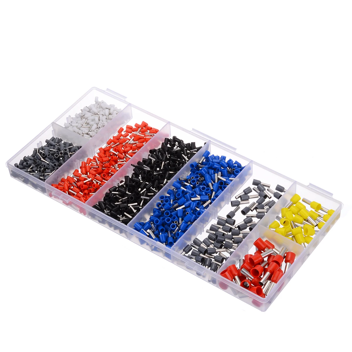 1200pcs Electrical Material Copper Plastic Insulated Ferrule Cable Lugs ...
