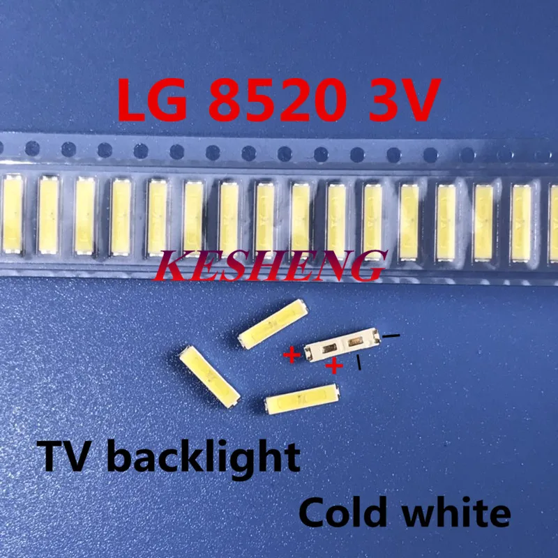 Retroiluminação led para lg, smd 8520, 0.5 w, 8520, 3 v, aplicação de ...