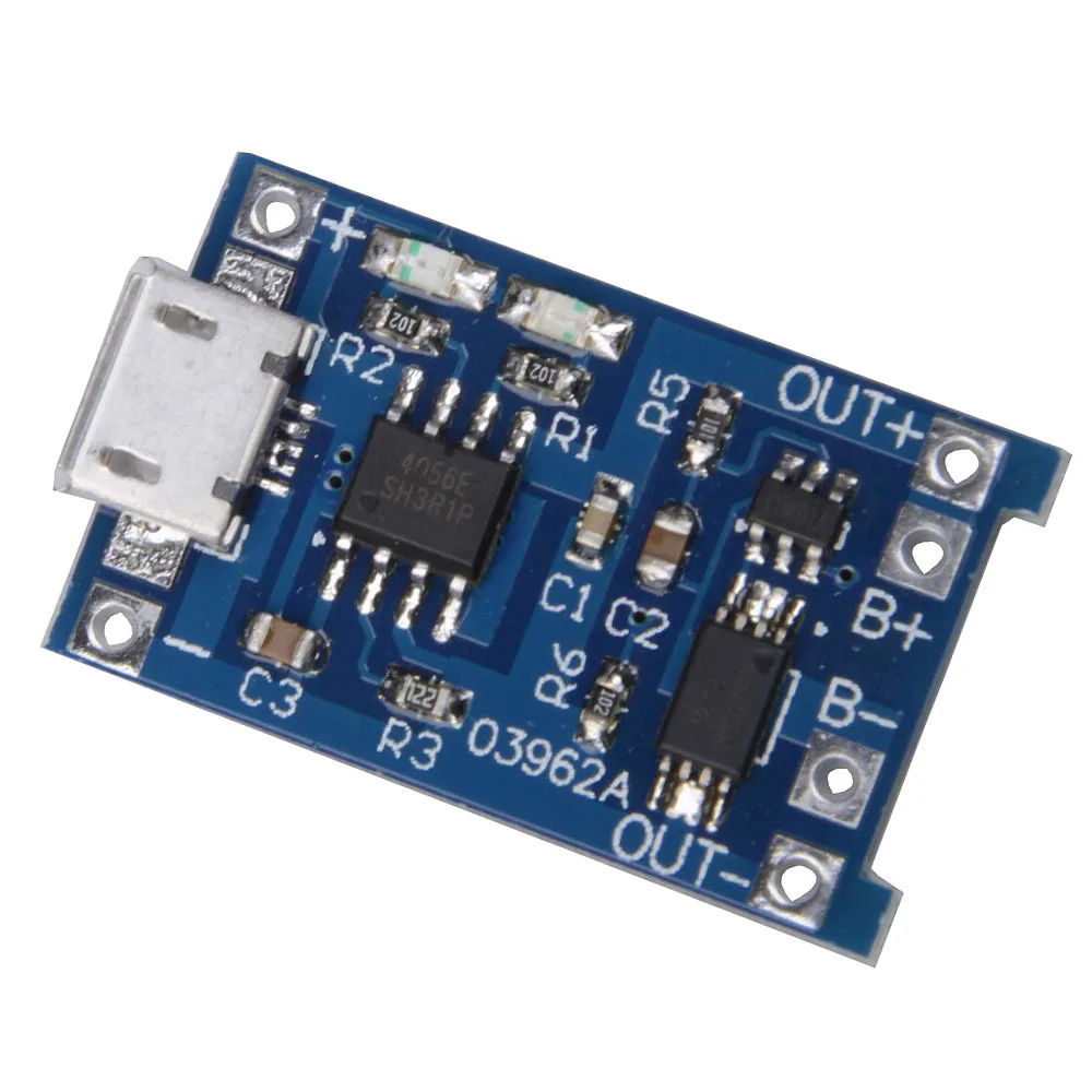 10Pcs TP4056 5V 1A Micro USB 18650 Lithium Battery Charging Board ...