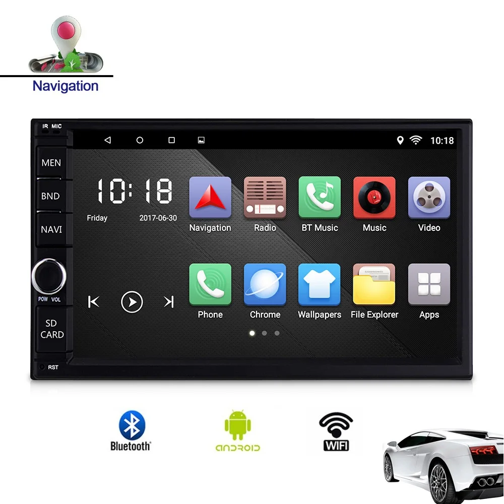 Universal Ct0012 Android 9.0 Reprodutor Multimídia Do Carro 7 Polegada 2din Tela De Toque ...