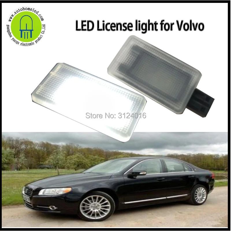 2pcs X Dahosun Led Rear License Plate Light For Volvo S60 V70 Xc70 S80 ...